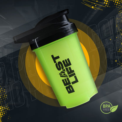 BeastLife Plastic Bold Shaker | Neon Color | 500ML – Beastlife