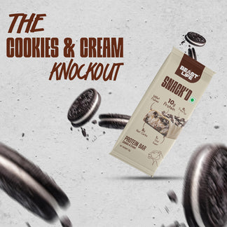 High Protein Bar (10 gm Protein) | Cookies & Cream | Pack of 5 – Beastlife