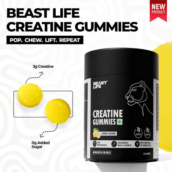 Creatine Gummies – Lemon Flavor (90 N) – Beastlife