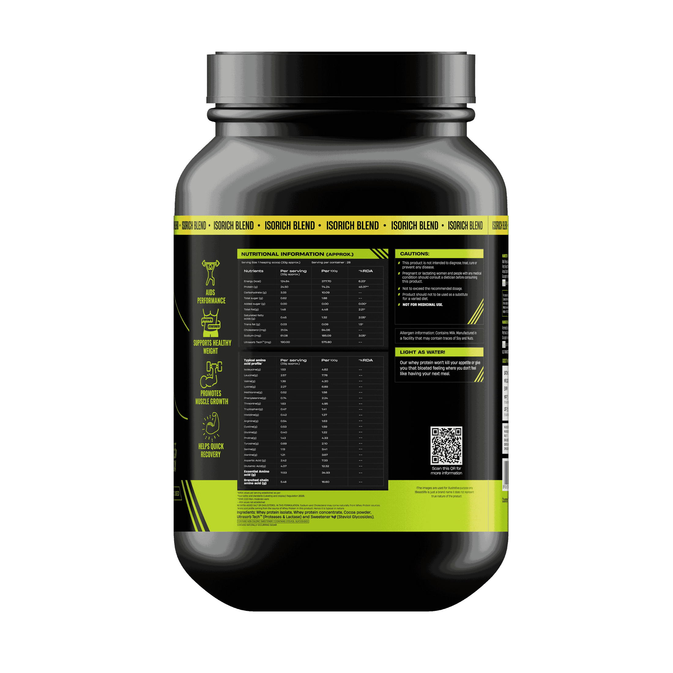 Isorich Blend Whey Protein with Ultrasorb Tech | 924G – Beastlife