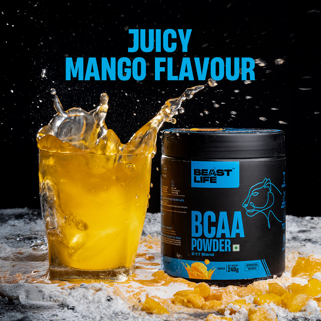 Beast Recovery BCAA | Mango | 240G – Beastlife